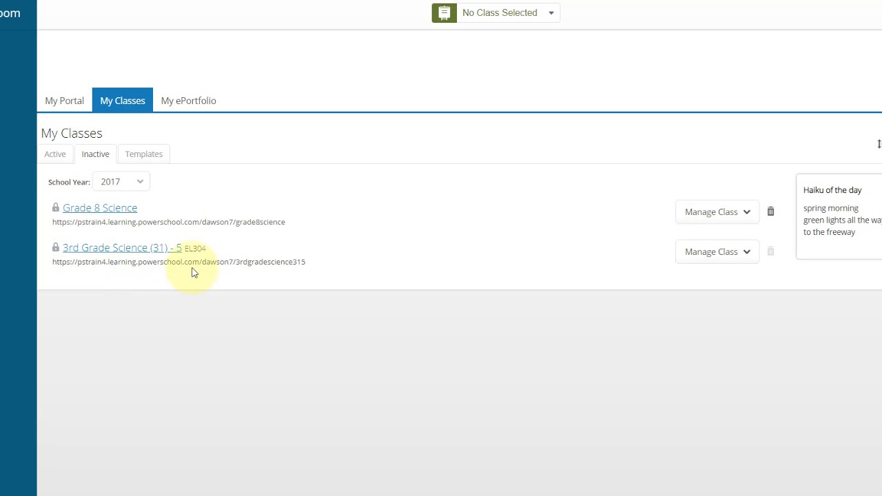 UC: Find Your Classes or Create New Class - YouTube