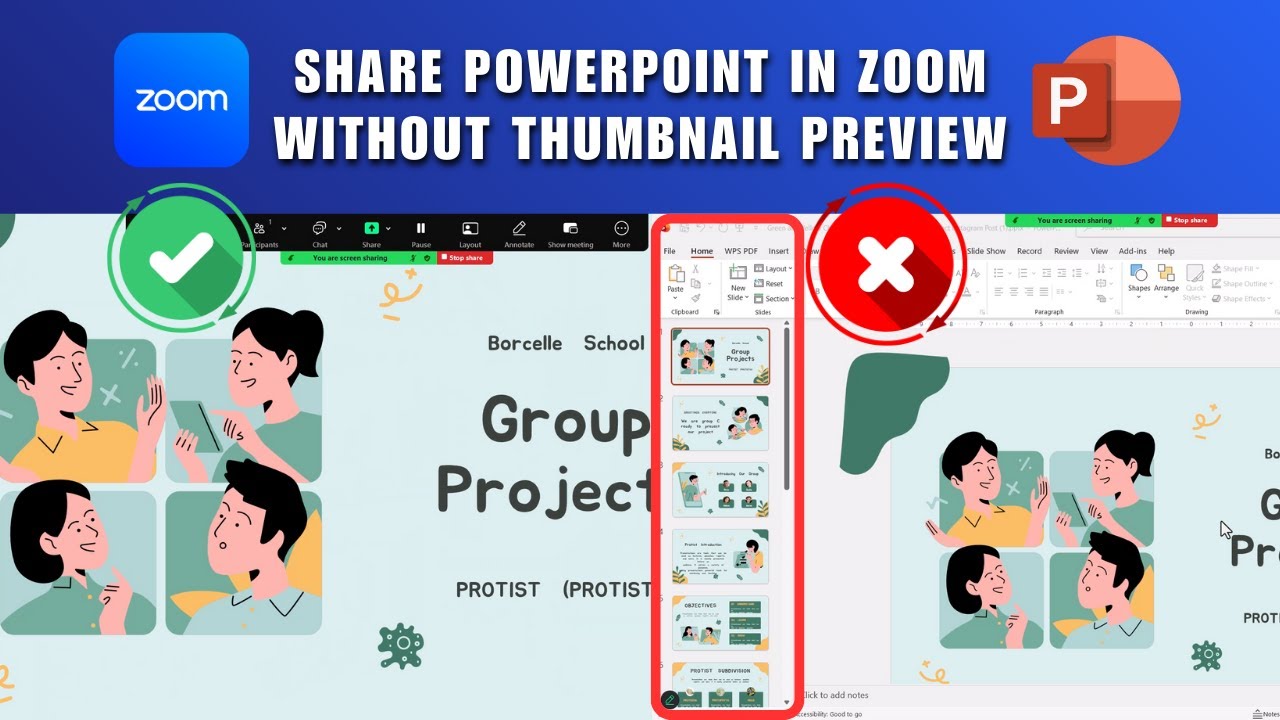 How to Share PowerPoint in Zoom without Showing Thumbnail Preview ...