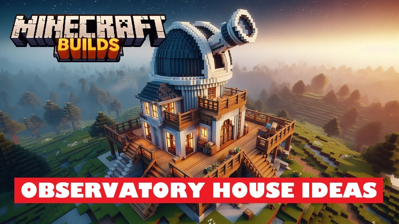 Minecraft OBSERVATORY HOUSE Build Ideas | 50+ Different Designs - YouTube