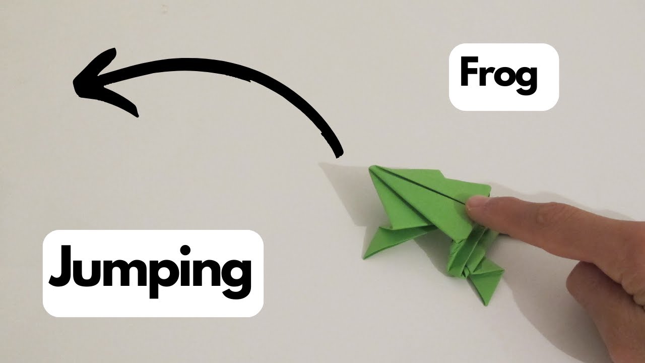 ORIGAMI JUMPING FROG (Traditional model) - YouTube