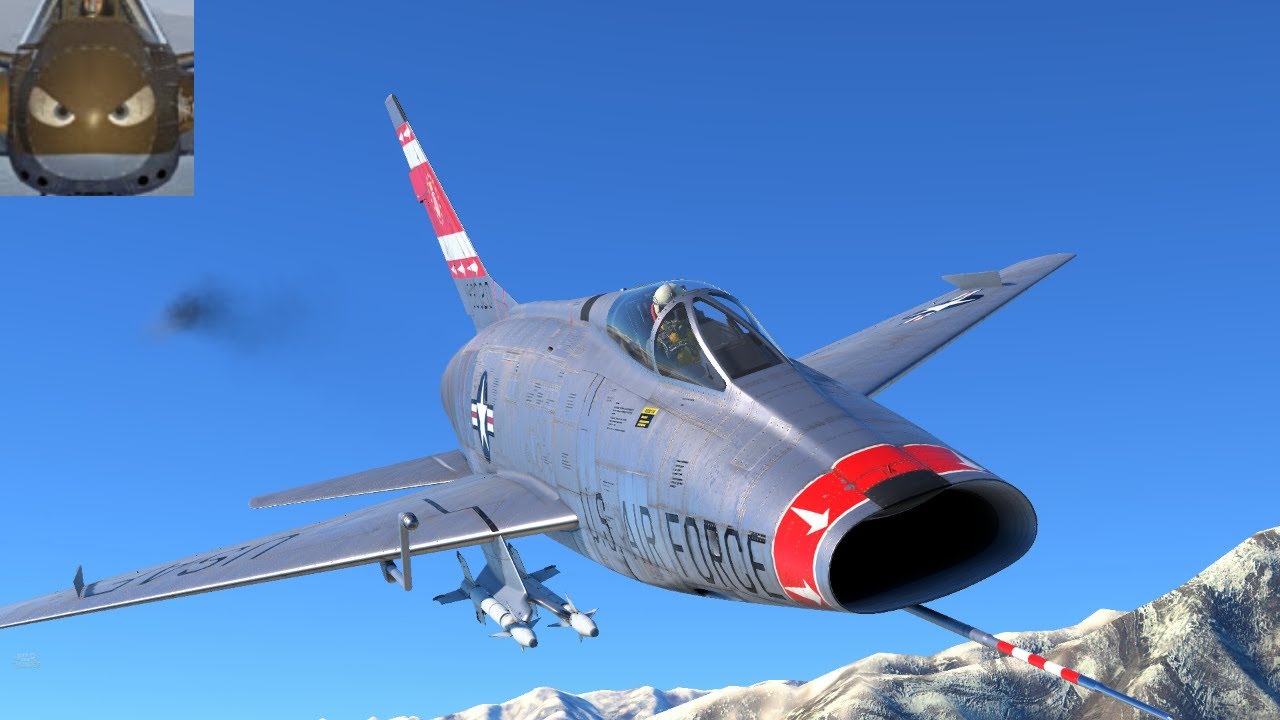 War Thunder SIM - F100D - Against 11.0s - YouTube
