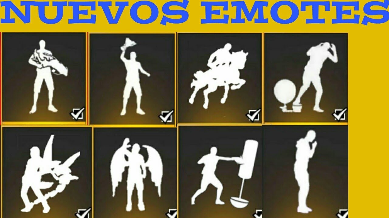 TODOS LOS NUEVOS EMOTES QUE LLEGARAN A FREE FIRE - YouTube