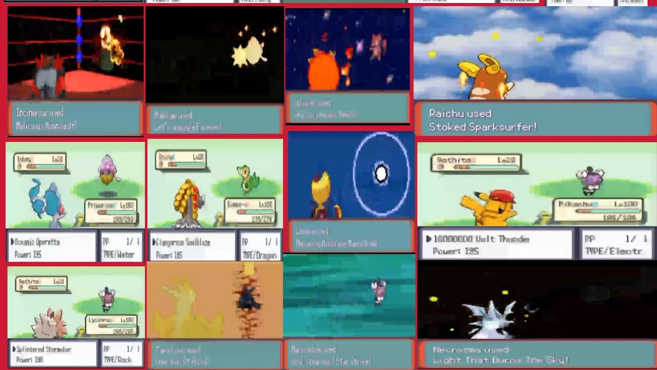 Pokemon Quetzal - All Types Z Moves - All Exclusive Z Moves -Special ...