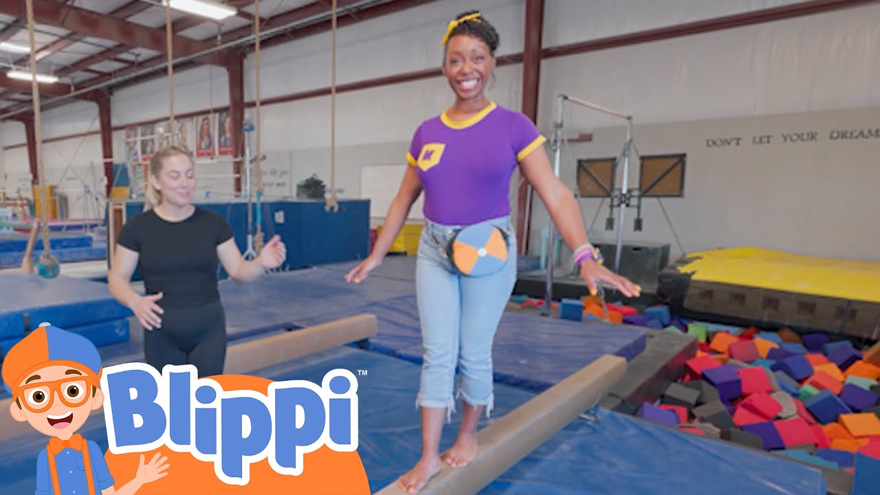 Meekah The Gymnast | Blippi - Learn Colors and Science - YouTube
