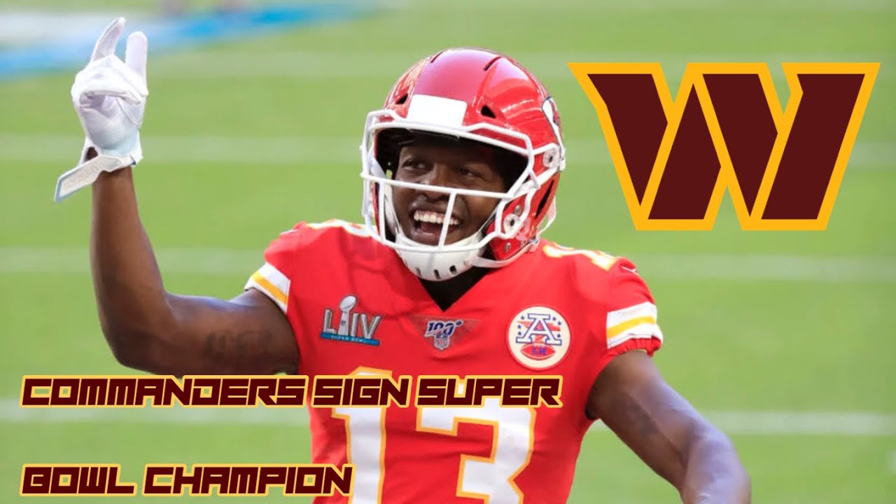 The Washington Commanders Sign WR Byron Pringle Reunited With Eric ...