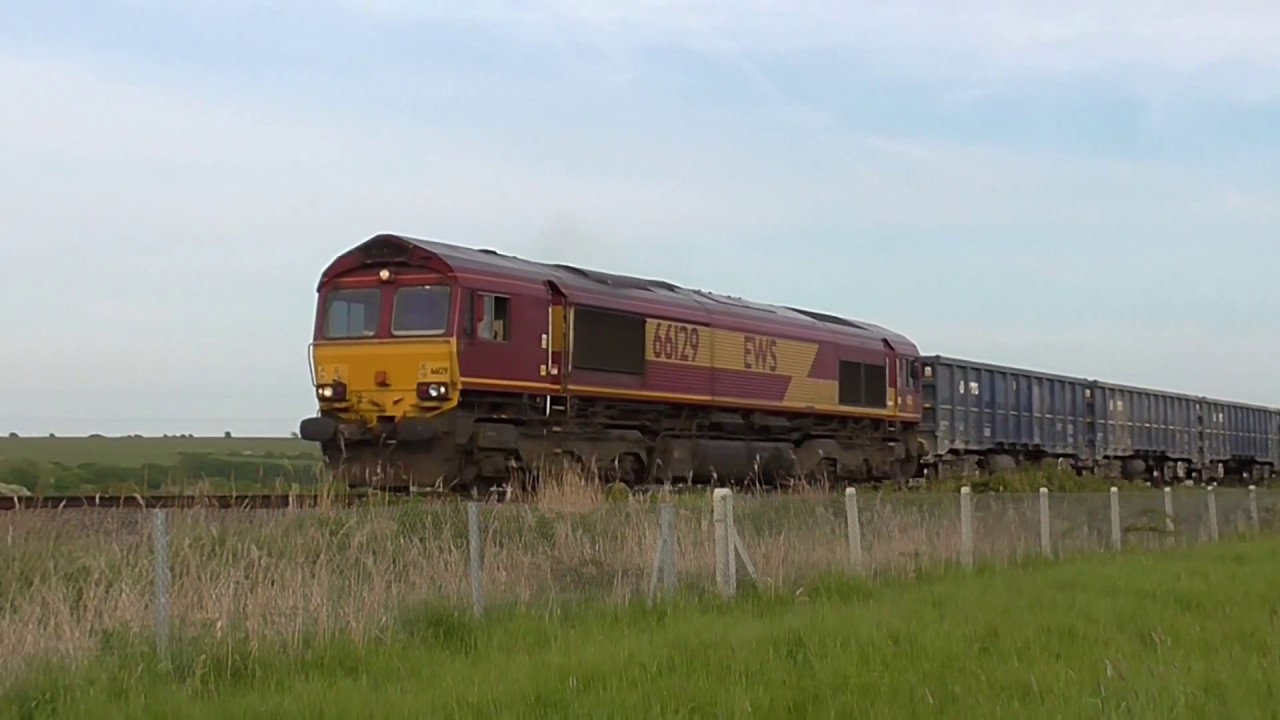 EWS Class 66129 Working 6Z97 Newhaven Day Aggregates - Hither Green ...