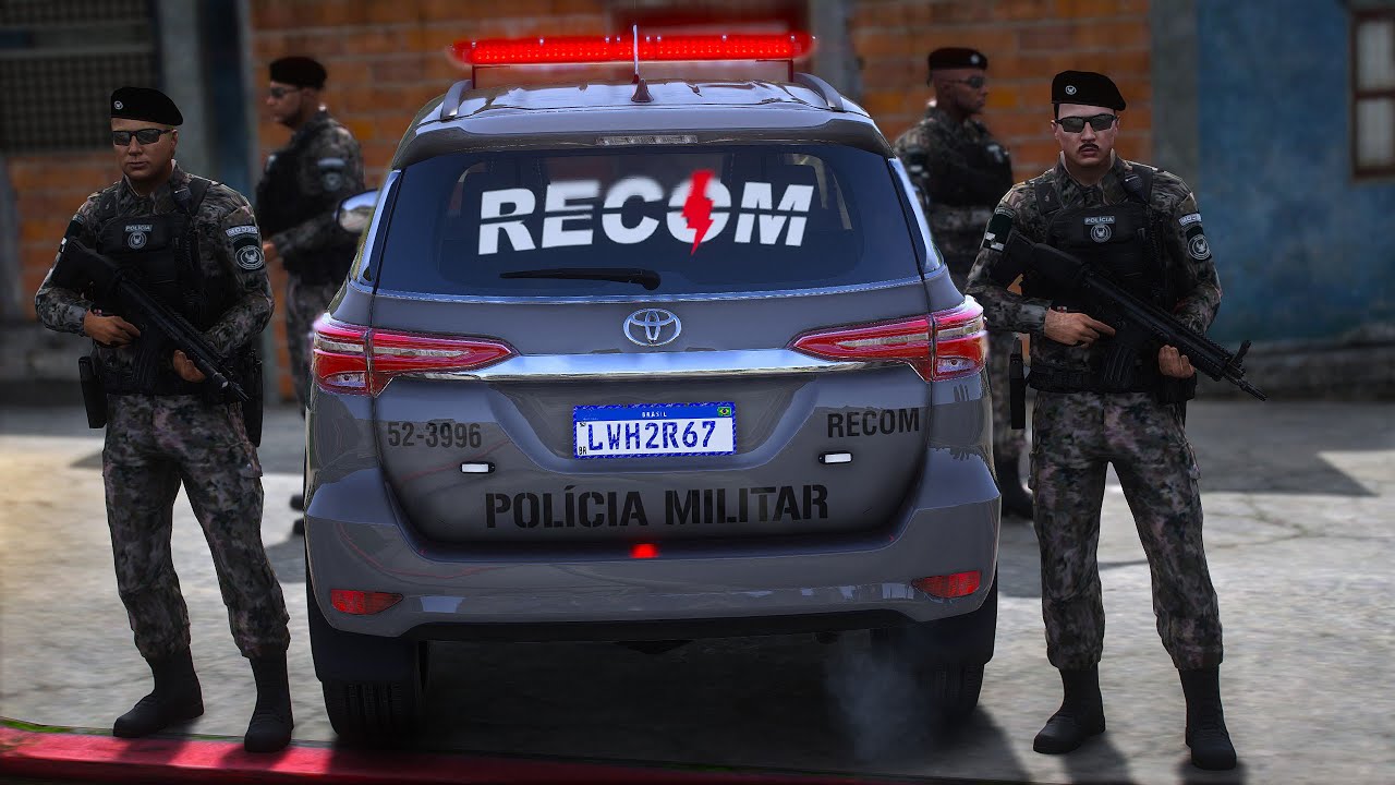 RONDAS ESPECIAIS - RECOM em CONFRONTO com FUGITIVOS PMERJ | GTA 5 VIDA ...