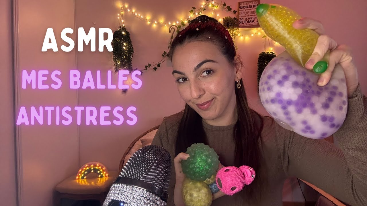 ASMR : ma collection de balles anti-stress ! - YouTube