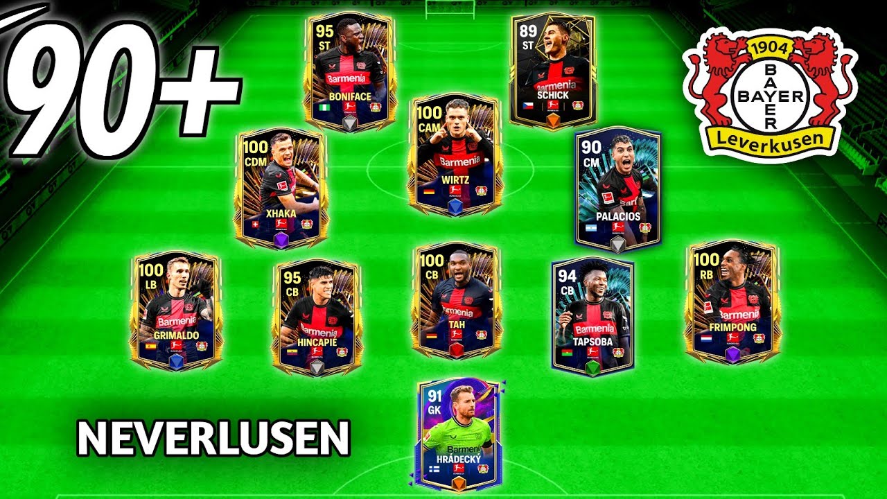 I Built Bayer Leverkusen Squad Bundesliga And Europa League Winner Fc Mobile 24 Youtube