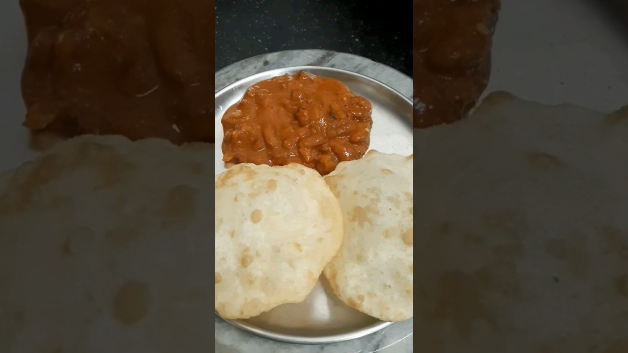 Crispy Maida Poori with Rajma Masala #shorts #poori #northindianfood ...