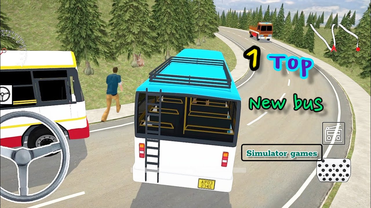 indian passnger rtc bus new tata bus driving 3d simulator games - YouTube