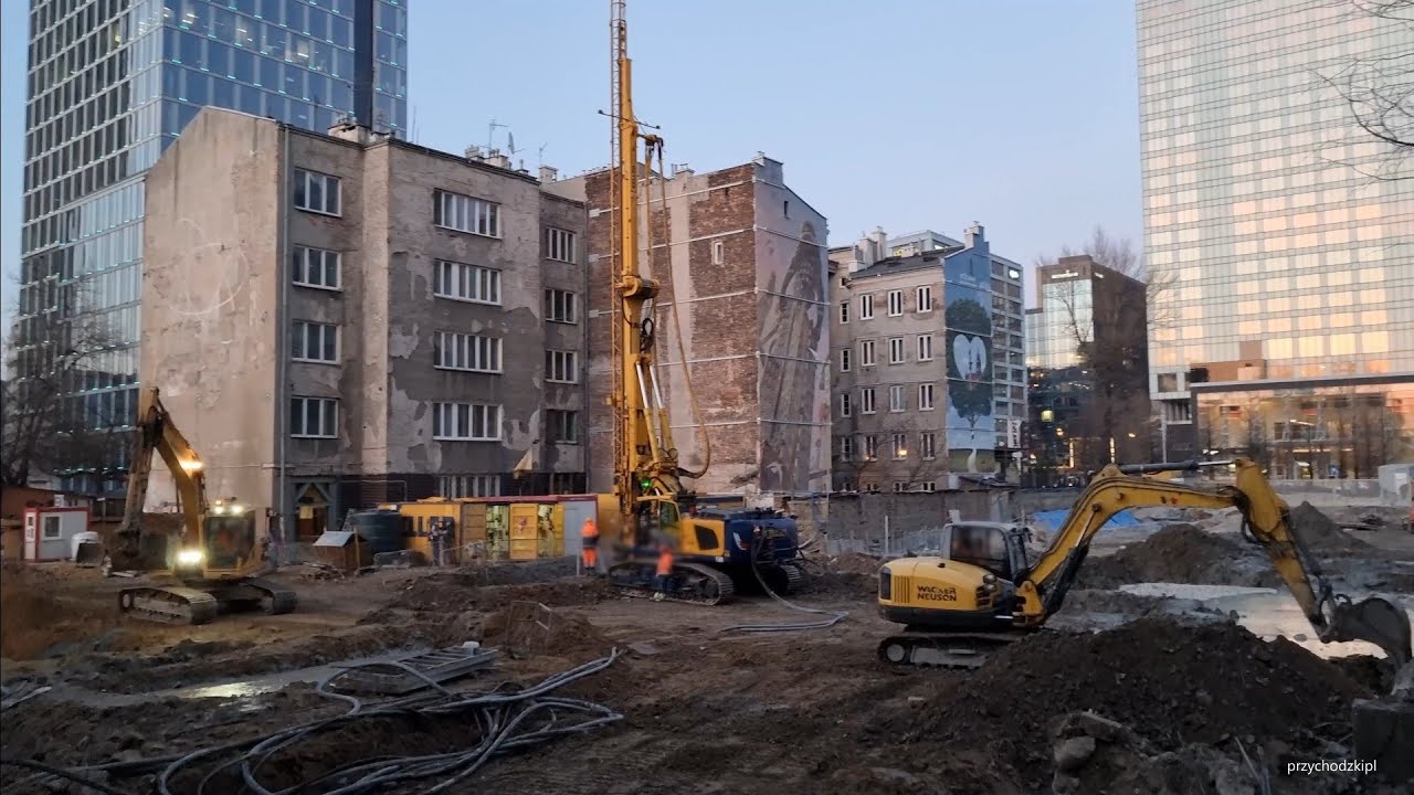 Warszawa / Warsaw The Bridge - dziennik budowy wieżowca / Construction ...