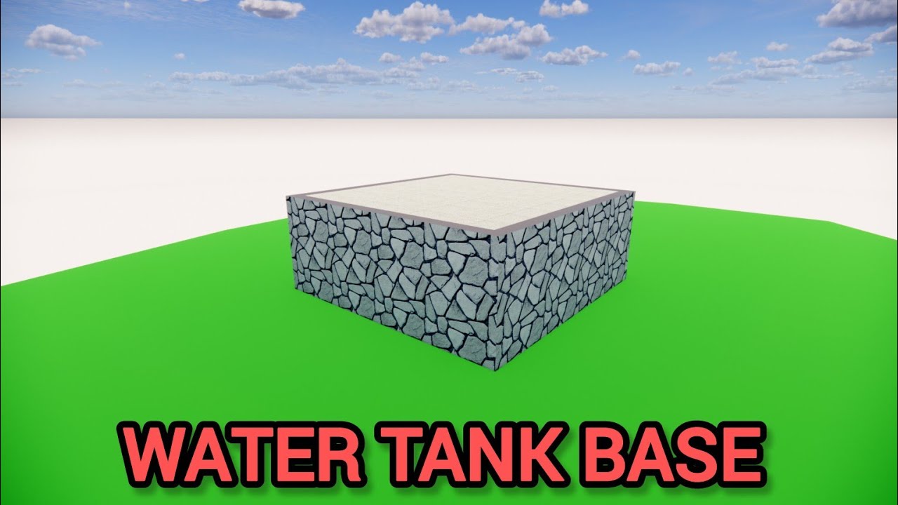 Water Tank Base Idea | Water Tank Base Plan With 3d Design | #civil # ...