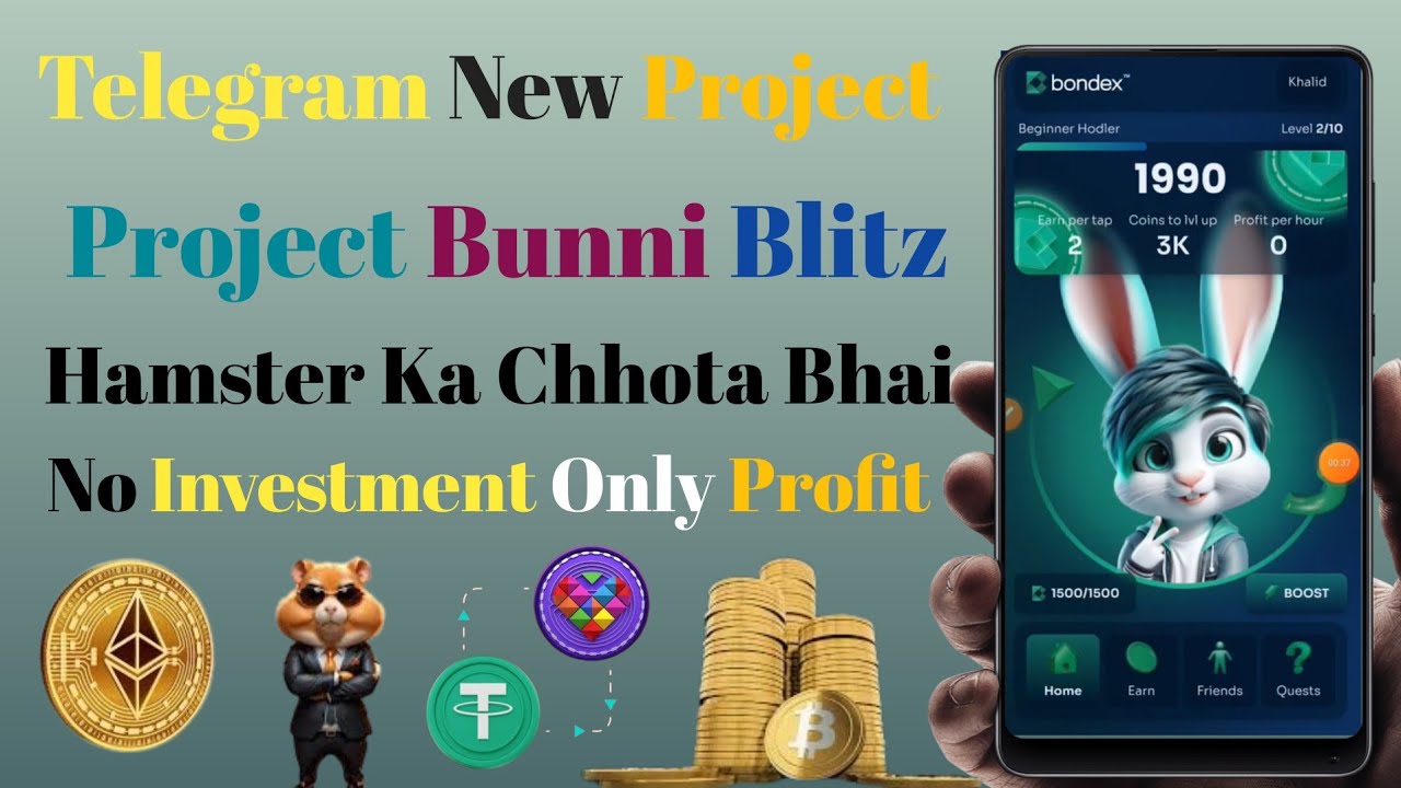 How to create Bunny Blitz Project | How to Create Telegram New Project Bunny Blitz | Hamster ...