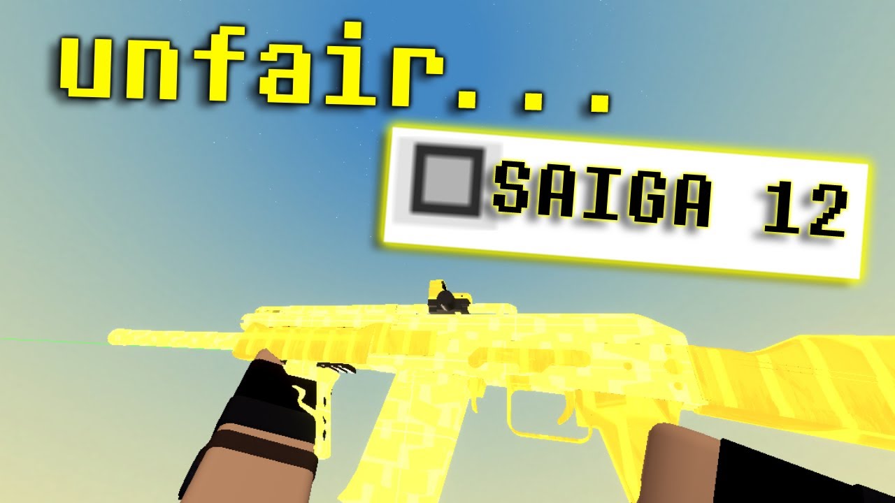 *BEST* SAIGA 12 setup... this gun is unfair! | ROBLOX Phantom Forces ...