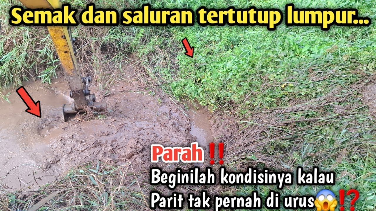 Parah‼️Beginilah kondisinya kalau parit tak pernah di urus😱⁉️Semak dan ...