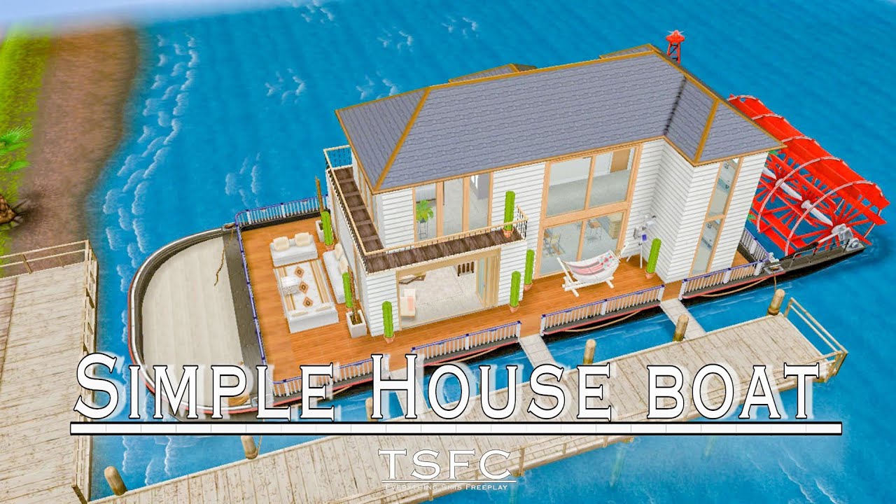 Sims Freeplay House Tour| Familyhouse|House boat|3 Bedroom ...