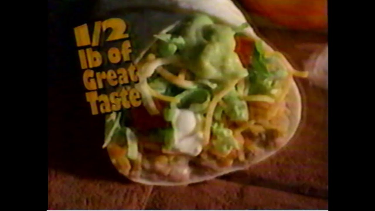 Taco Bell Canada 7-layer burrito commercial 1995 - YouTube