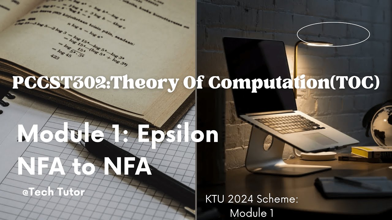 PCCST302 TOC-Module 1-KTU-S3-Epsilon NFA to NFA-CST 301-FLAT - YouTube