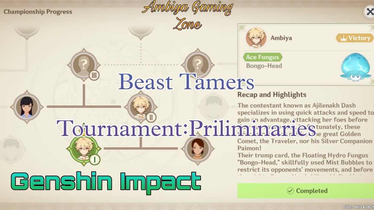 Beast Tamers Tournament Preliminaries And Storyline # ...