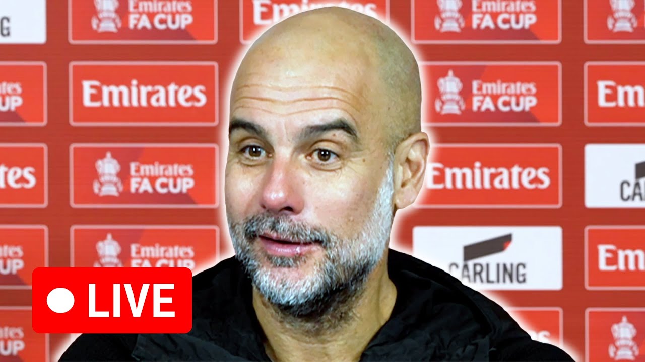 🔴 LIVE | Pep Guardiola post-match press conference | Man City 3-1 ...