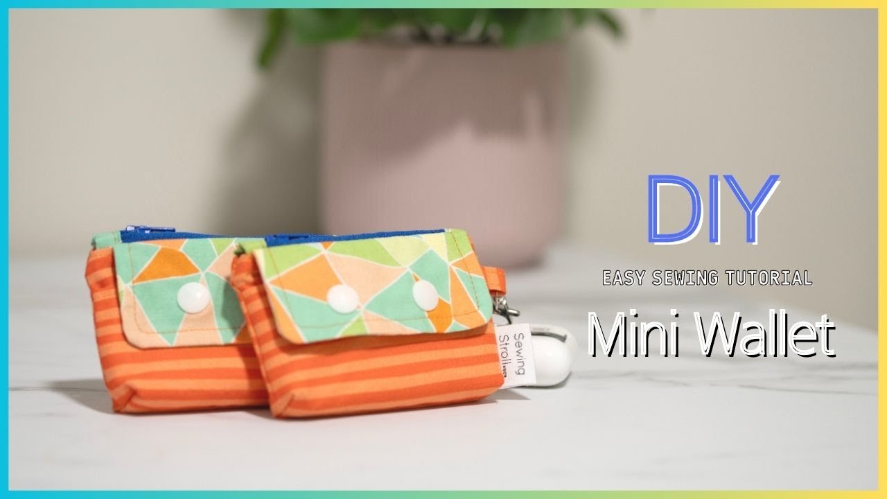 DIY Mini wallet "Cassie" Sewing tutorial with PDF Templates | Cute card ...