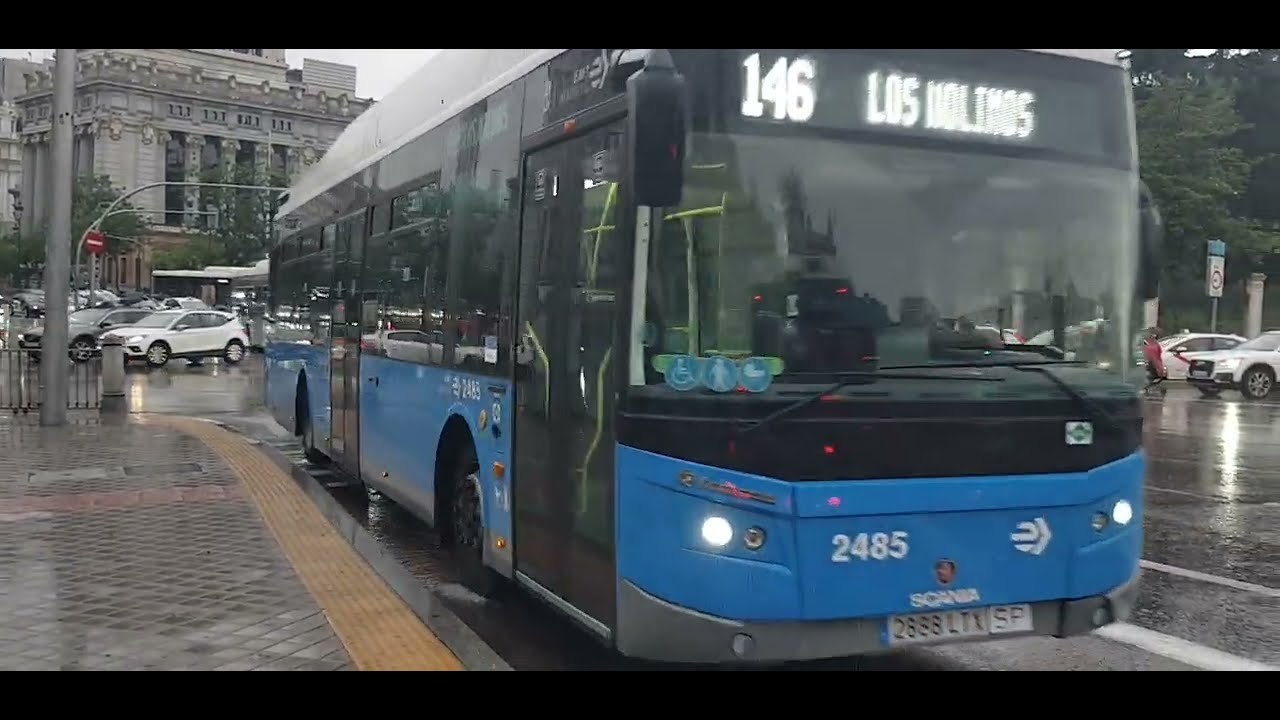 Here is the EMT bus 2485 on the number 146 in Madrid Monday 29 May 2023 ...