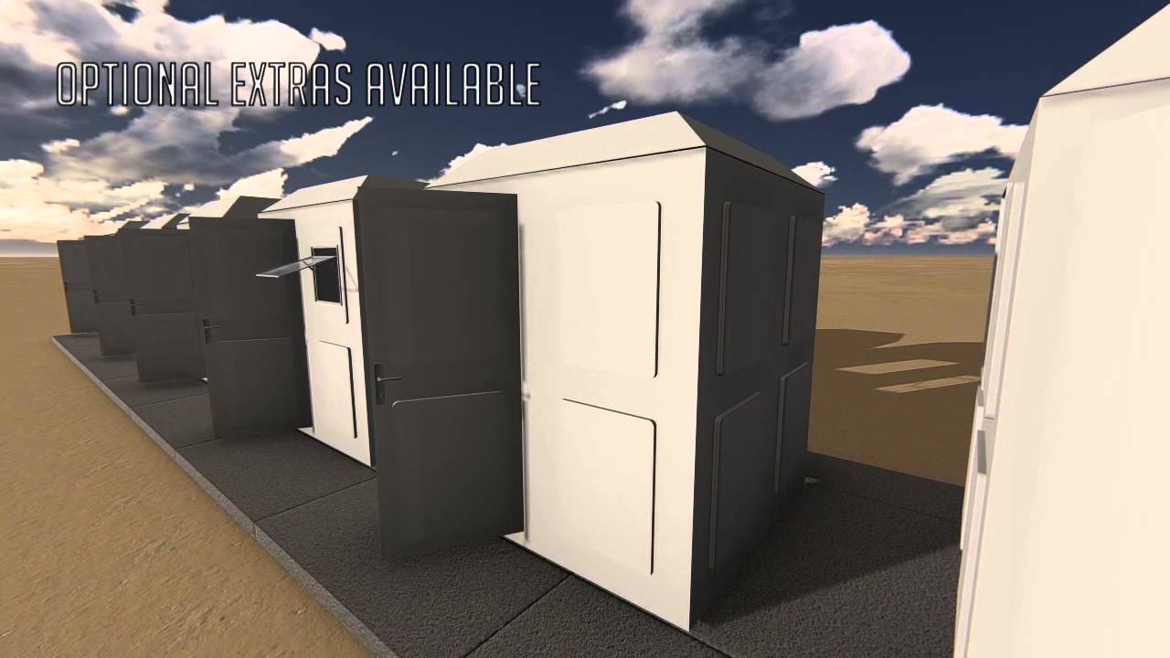 2m x 2m Fiberglass Building - YouTube