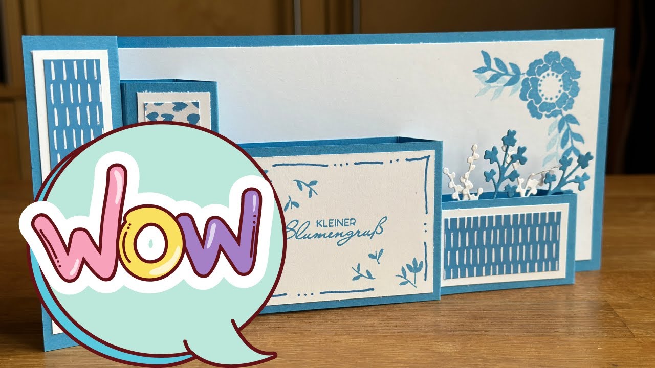 Faltkarte mit Trick-Einzigartige Karte basteln- gratis Anleitung - YouTube