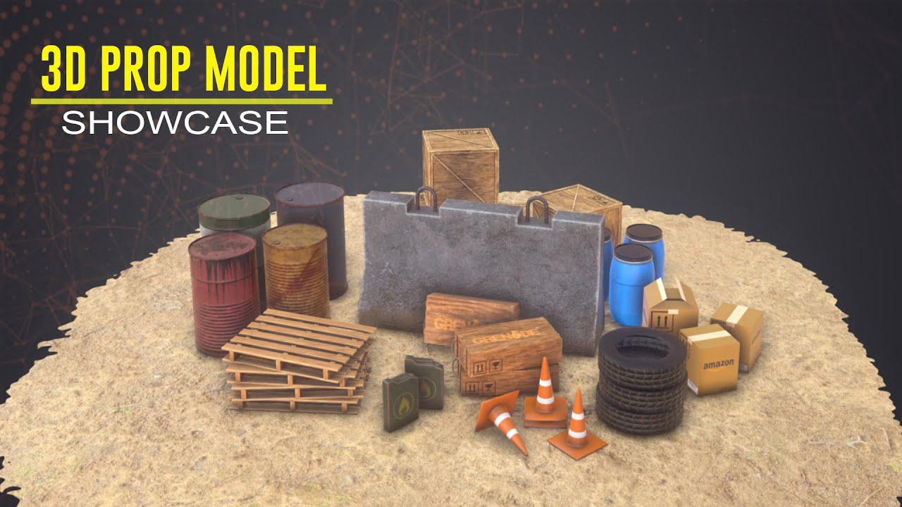 3d prop model showcase - YouTube