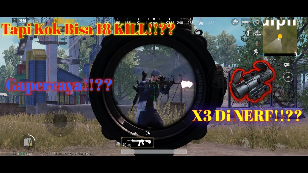 SCOPE X3 DI NERF!!!??RECOIL NYA MAKIN BERAT!!!?? PUBG MOBILE INDONESIA ...