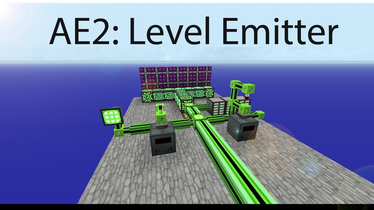 Applied Energistics 2 Tutorial: Level Emitter Version 2 [Deutsch] - YouTube