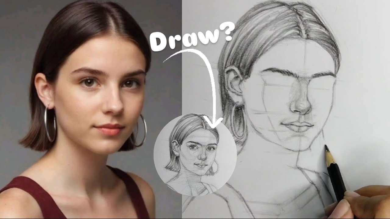 How to Draw Face for beginners step-by-step | drawing tutorial - YouTube