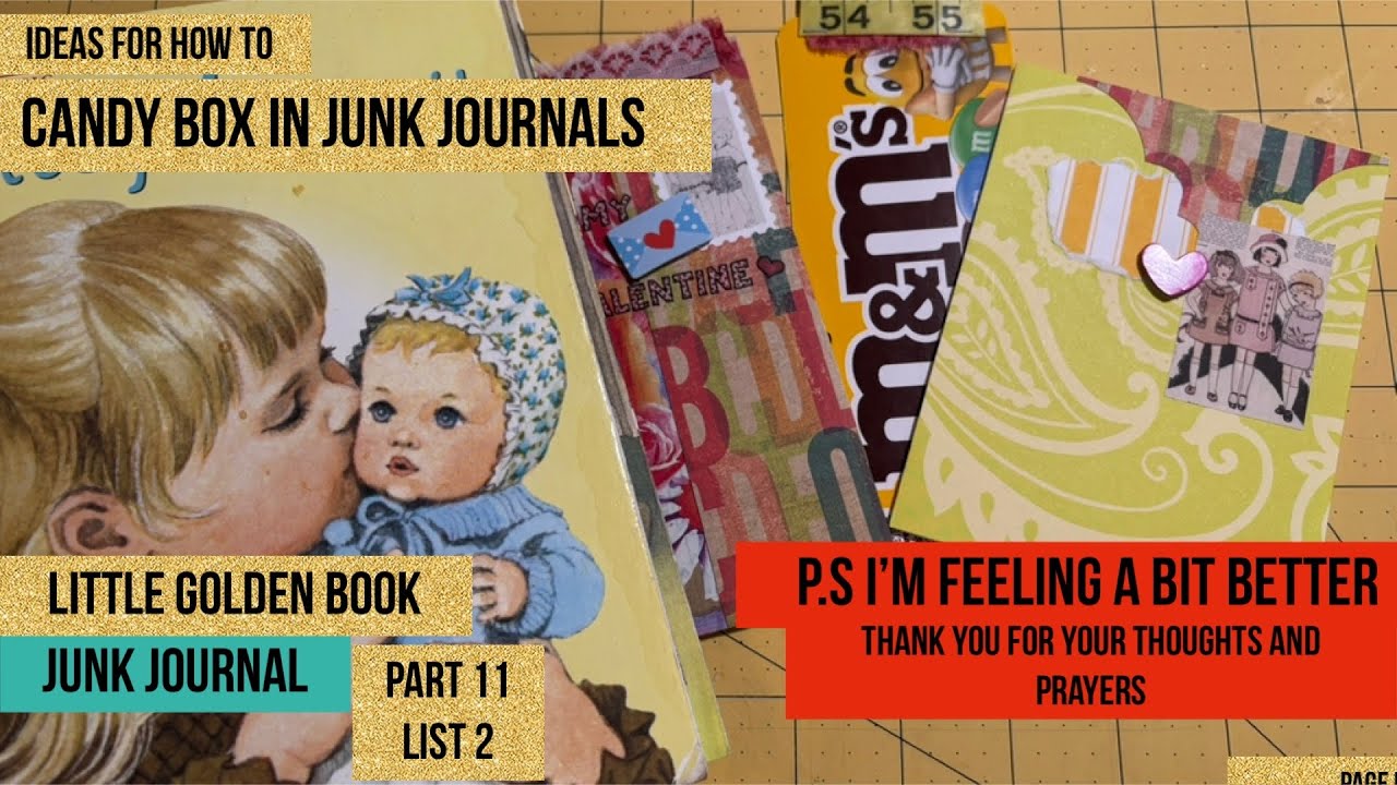 Use a Candy box to make embellishments for my little golden book junk ...