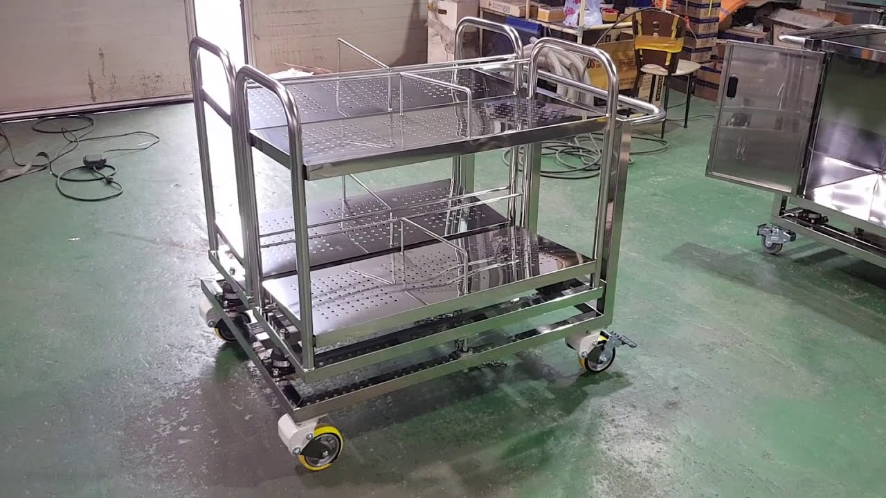 201229 FOUP 이동 CART [포휴][FOHU]#vibration free #foup #antistatic - YouTube