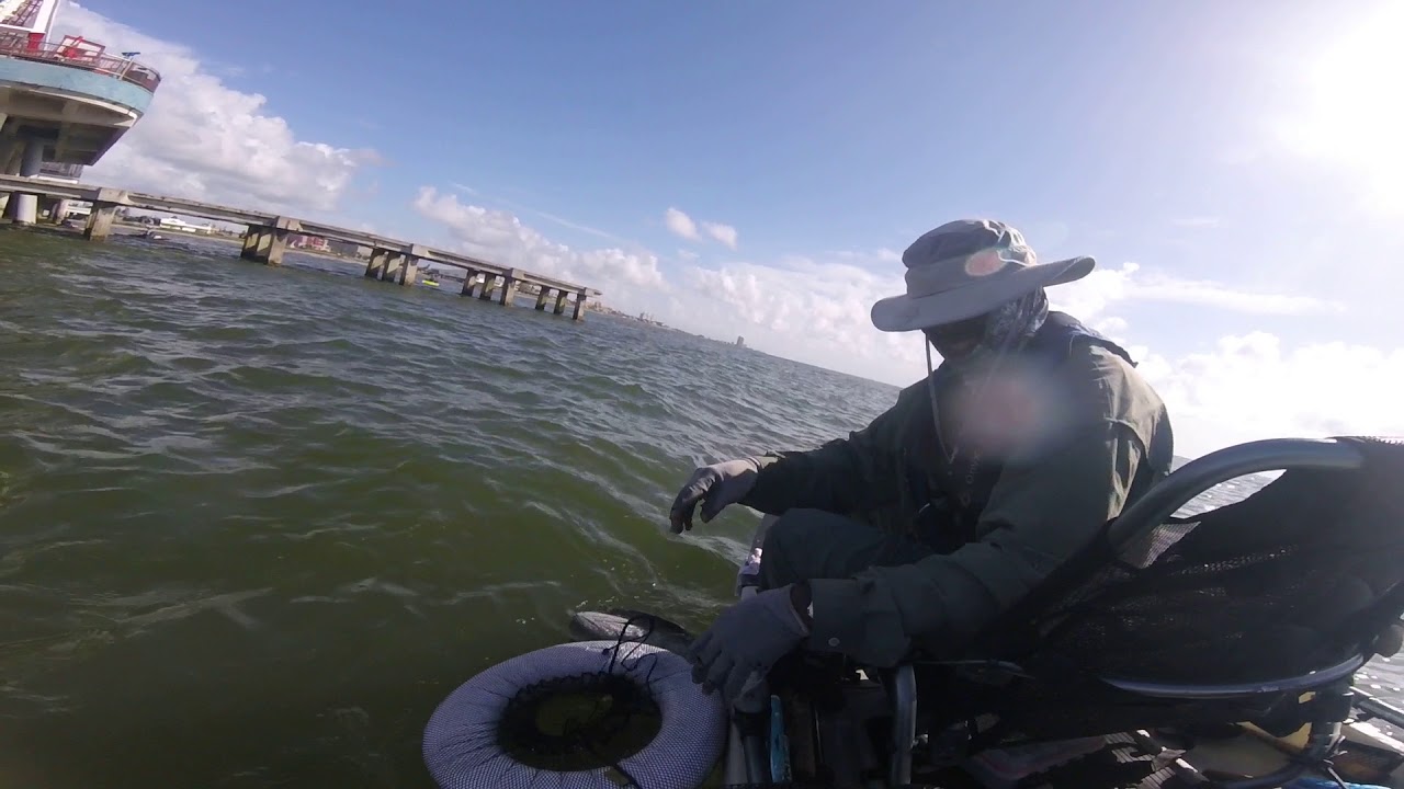Galveston Tx Pleasure Island Pier 09/08/1900, 24" Redfish On Hooked Up ...