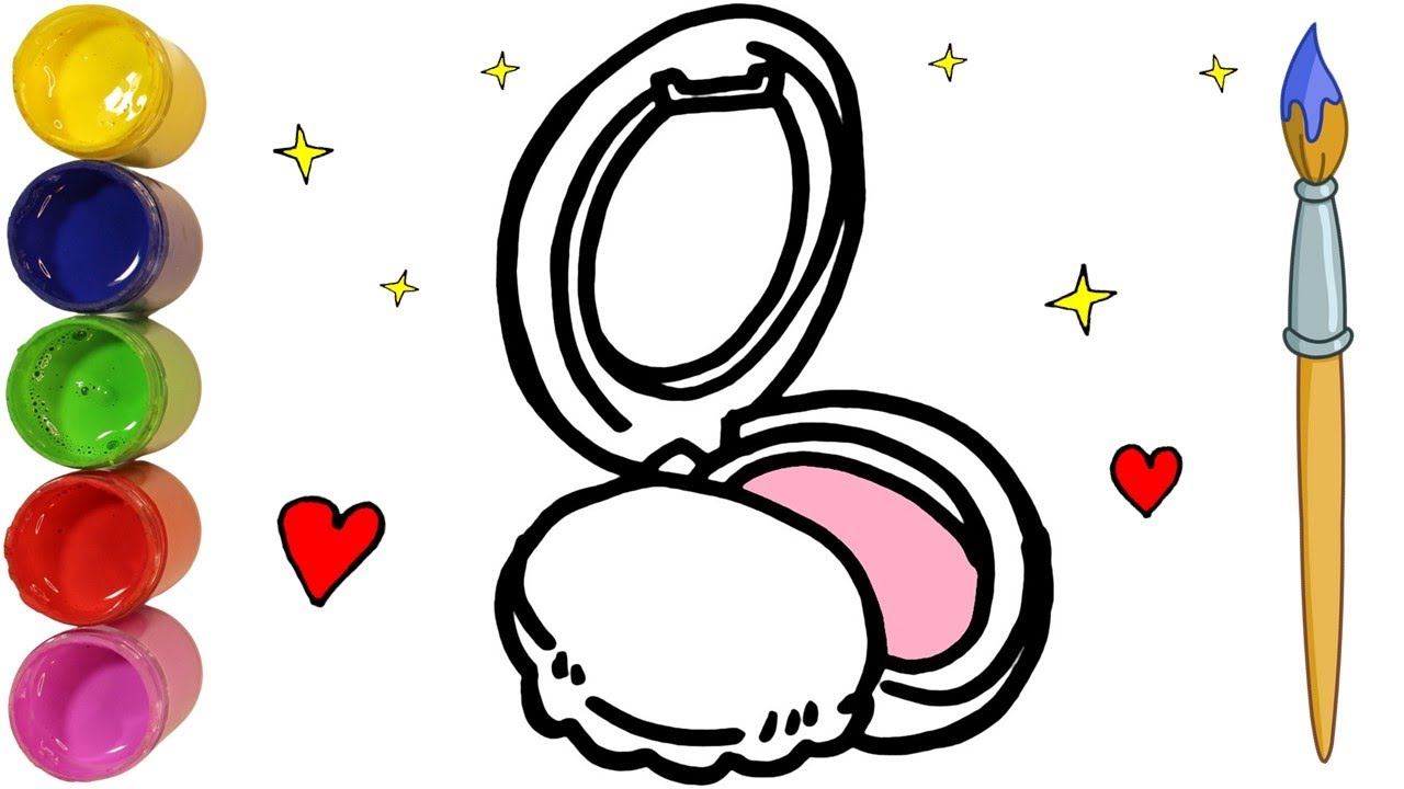 How To Draw A Powder Box | Drawing and Coloring for Kids & Toddlers ...