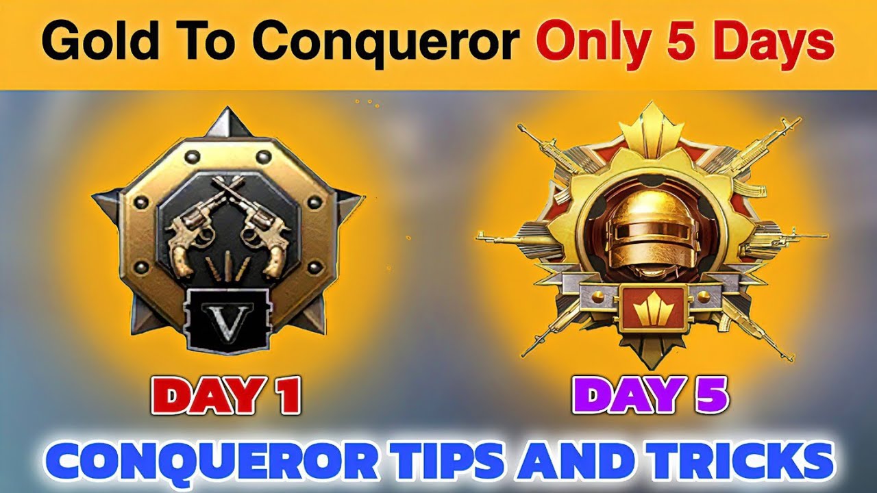 🇮🇳 HOW TO REACH CONQUEROR IN 4 DAYS ⁉️ SOLO/DUO/SQUAD/TPP/FPP TIPS ...