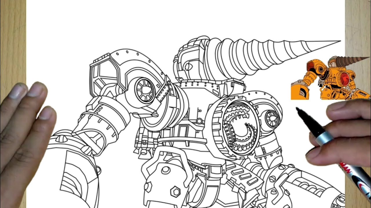skibidi toilet multiverse - How to draw TITAN DRILL MAN - YouTube