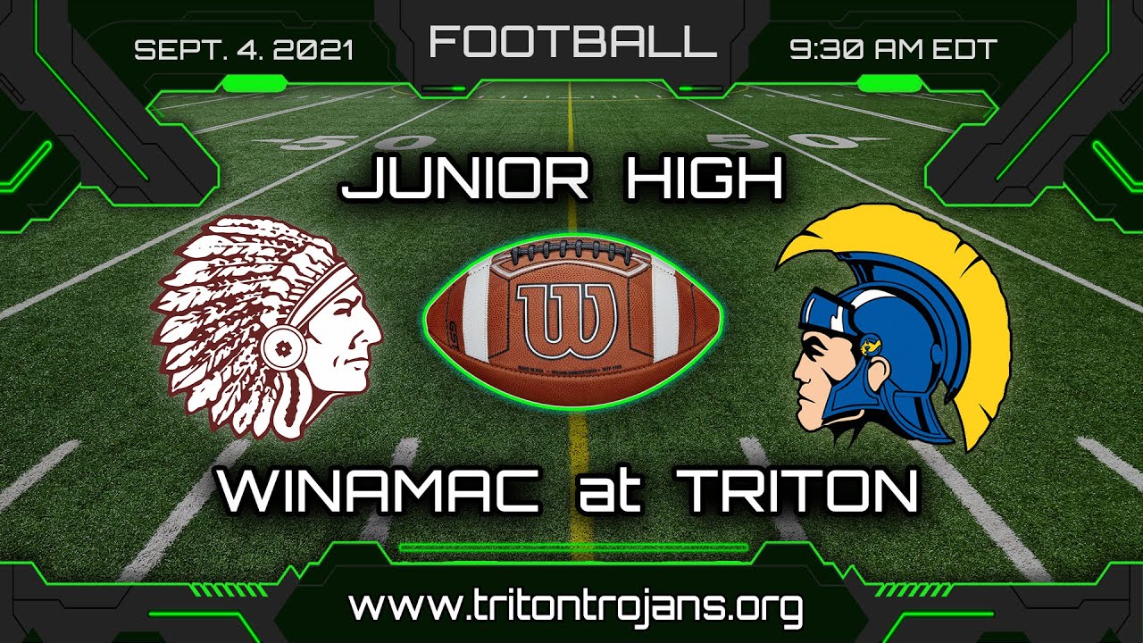 Winamac at Triton - Junior High Football 🏈 9/4/2021 - YouTube