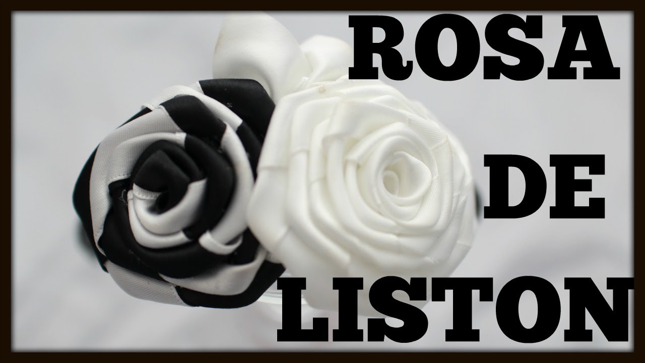 Como Hacer Flor Rococo Una Rosa De Liston Doble Color ROSE RIBBON - YouTube