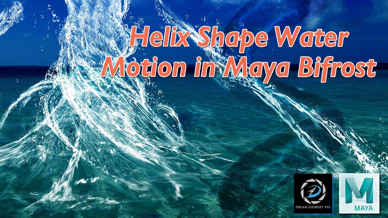 Helix Shape Water motion in Maya Bifrost - YouTube