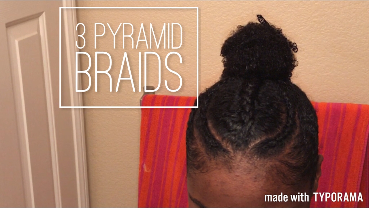 Hiding My Thin Edges || Pyramid Braids - YouTube