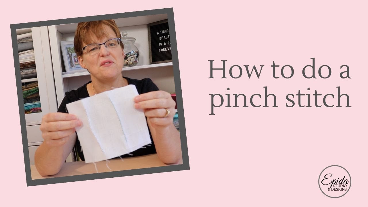 How to do a pinch stitch - YouTube