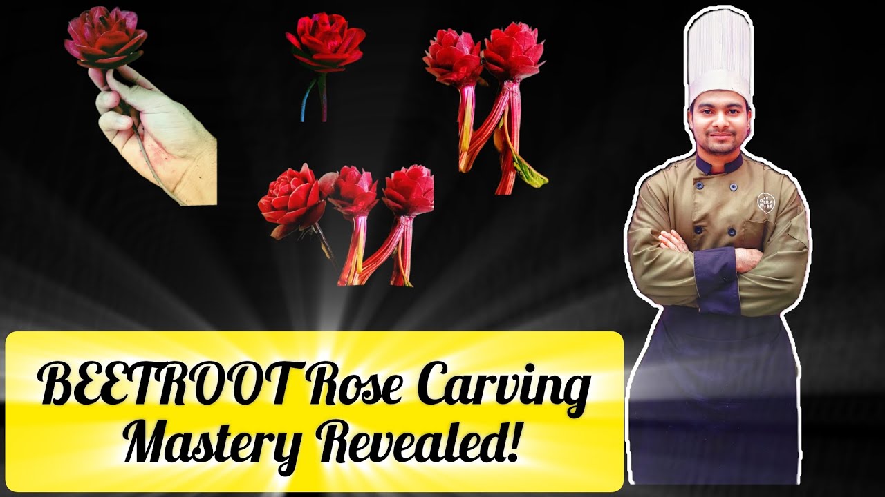 BEETROOT Rose Carving Mastery Revealed! #viralvideo #art # ...