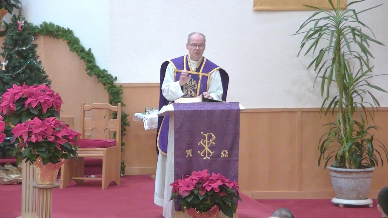 Fr. Steven: "Unable to speak." Homily | Friday December 19, 2025 - YouTube