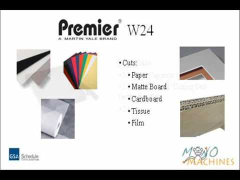 Premier W24 Guillotine 24 Inch Paper Cutter (Tour) - YouTube