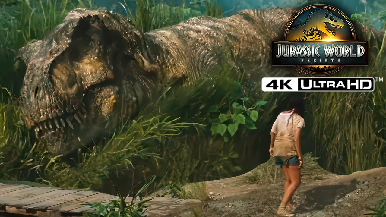 T.REX RIVER RAFT CHASE FULL SCENE!!! | Jurassic World Rebirth - HD 4DDD ...
