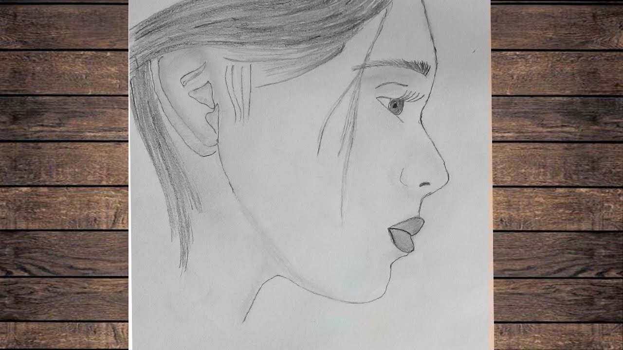 How Draw a Beautiful girl step by step | Innocent girl Pencil Sketch ...