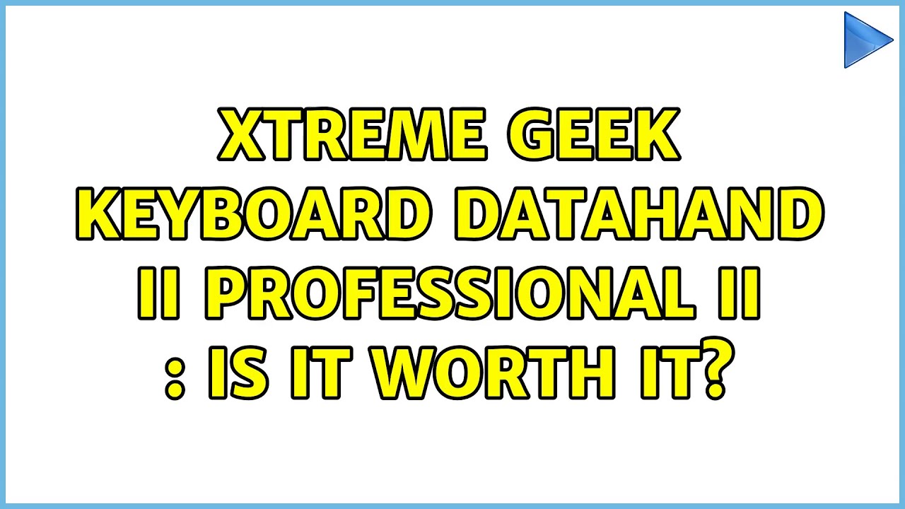 Xtreme geek keyboard DataHand II Professional II : is it worth it? (4 ...